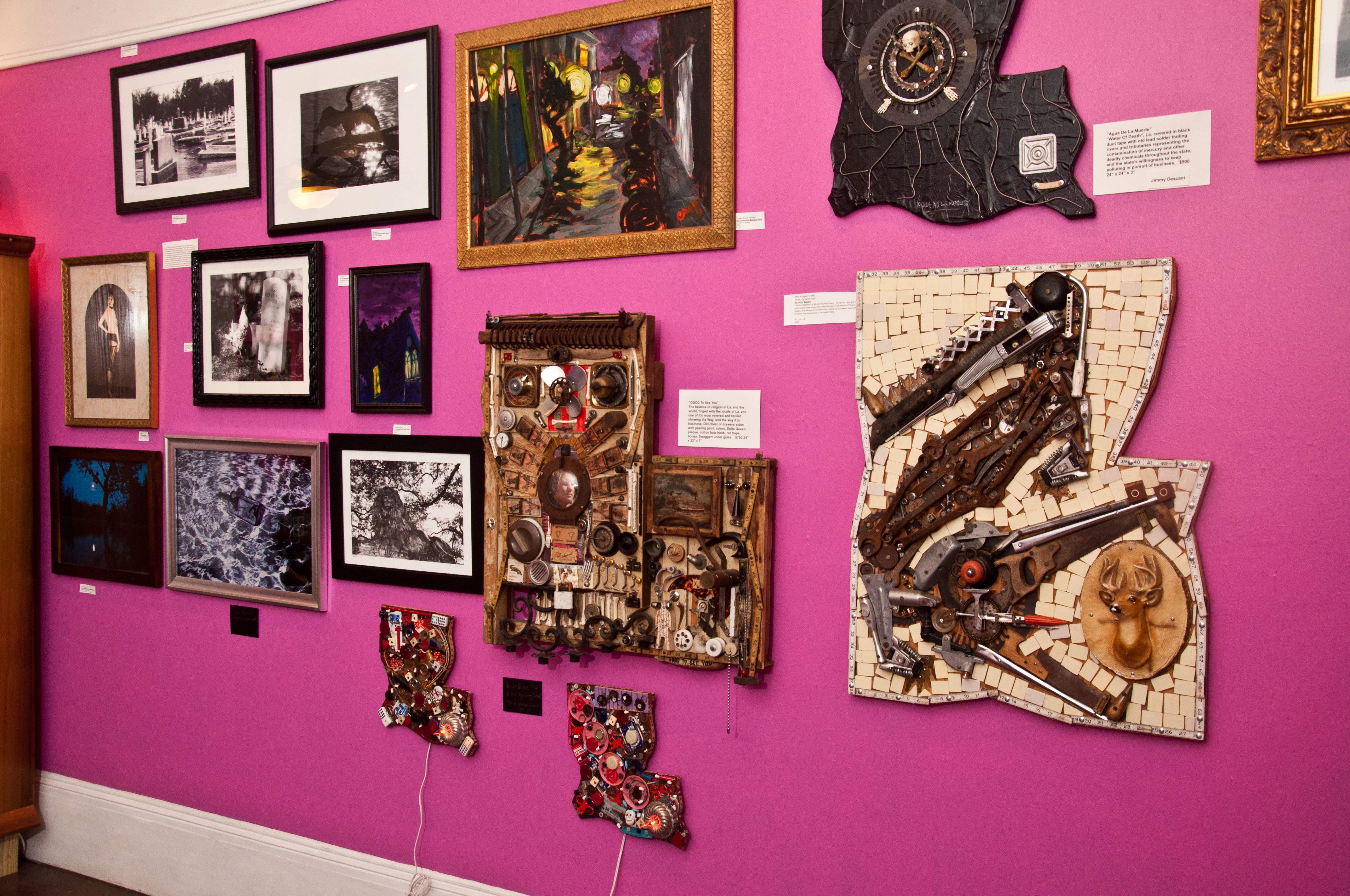 Jimmy Descant assemblage, Sean Yseult photo, Christopher Morrison-Slave ...